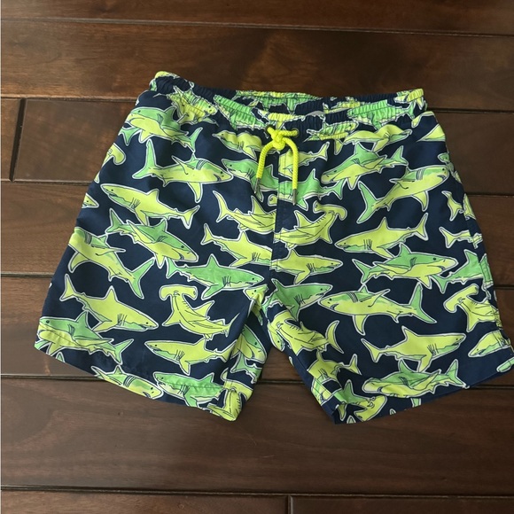 sundays | Swim | Sunuva Boys Lime Green And Navy Shark Swim Shorts ...